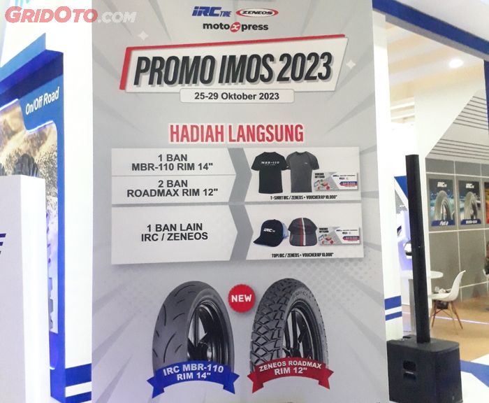 Ramaikan IMOS+ 2023, Cek Promo Ban IRC dan Zeneos - Gridoto