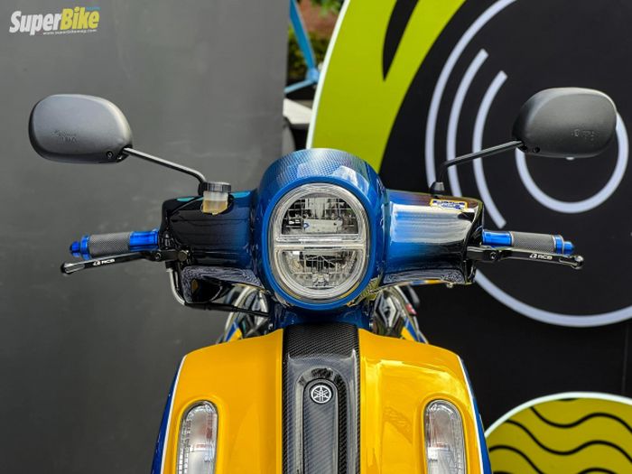 Yamaha Fazzio Paling Fresh, Berjubah Biru Kuning, Kaki-kakinya Oke ...
