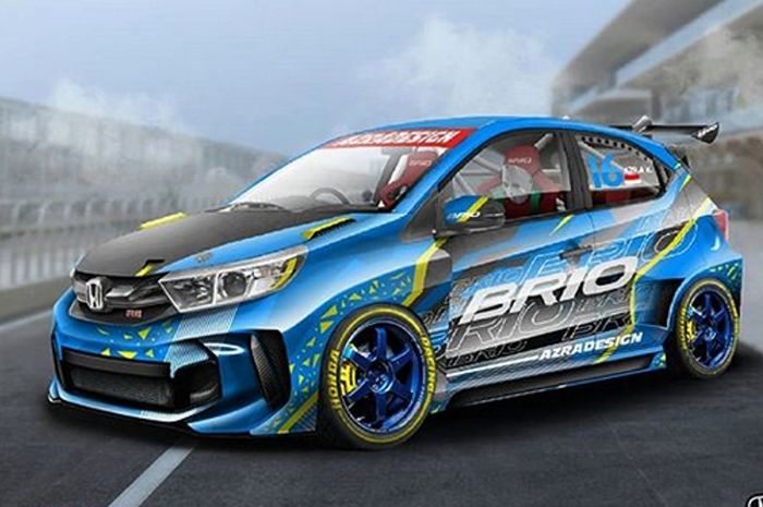 Honda Brio Gaya Racing Pakai Livery Orisinal dan Warna Enggak Biasa - GridOto.com