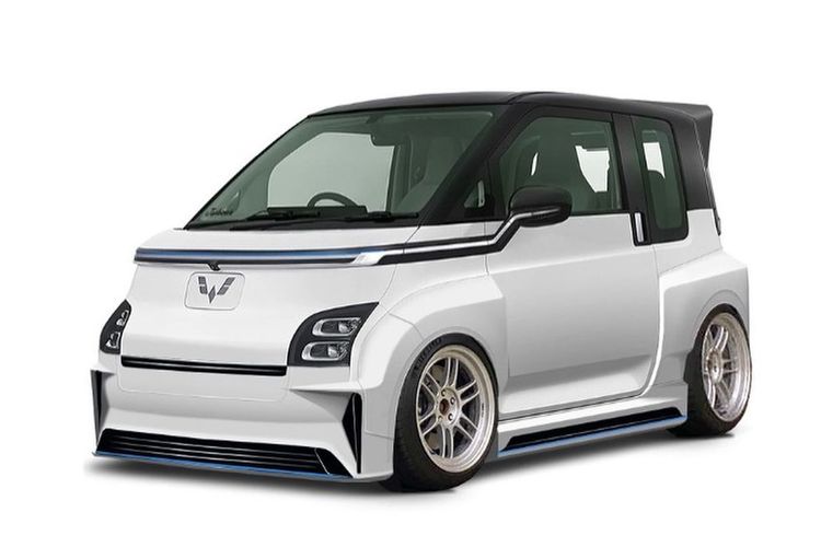 Wuling Air ev Gaya Racing Look, Wide Body dan Pelek Enkei RPF1 Jadi ...